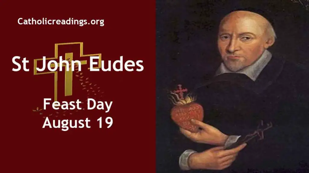 St John Eudes - Feast Day - August 19 2025 - Catholic Saint of the Day