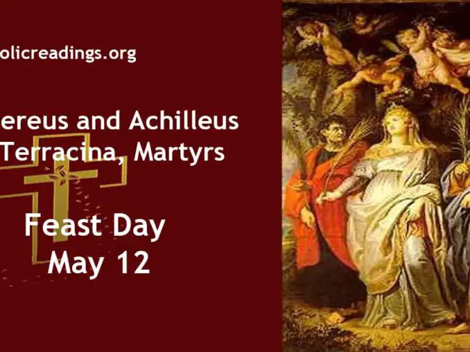 List of Saints whose feast Day is May 12 - Catholic Daily Readings