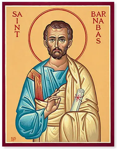 Saint Barnabas the Apostle - Feast Day - June 11 - Catholic Saint of ...