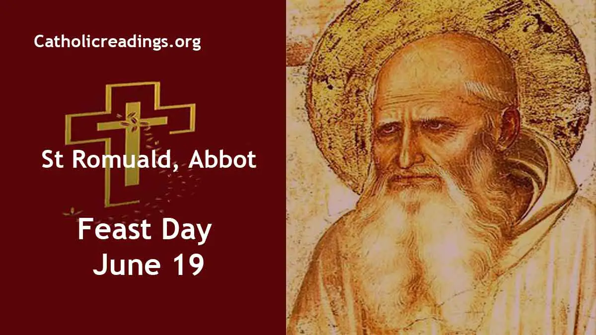 St Romuald, Abbot - Feast Day - June 19 2023 - Catholic Saint of the Day