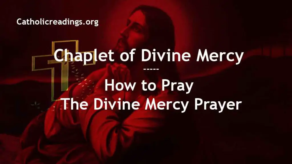 Catholic Divine Mercy Prayer - Chaplet of Divine Mercy Prayer