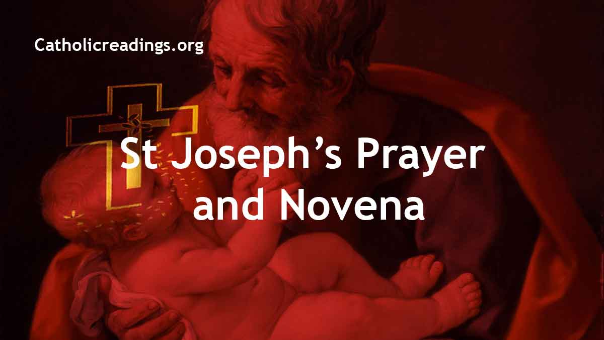 St Joseph's Prayer and Novena - Catholic Prayers