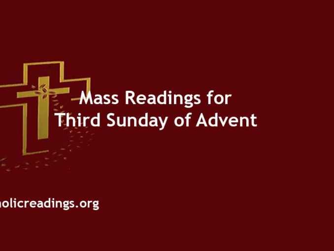 Catholic Daily Readings 2021, Sunday Mass Readings Year C, Homily