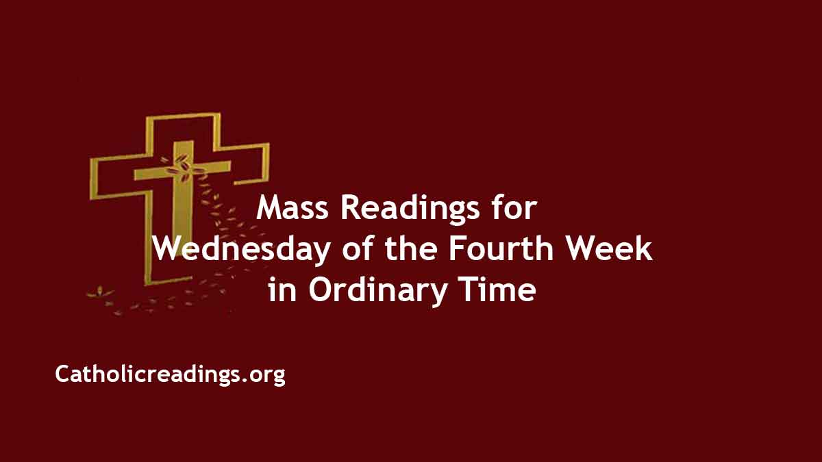 Daily Mass Readings for February 5 2025, Wednesday - Catholic Daily ...