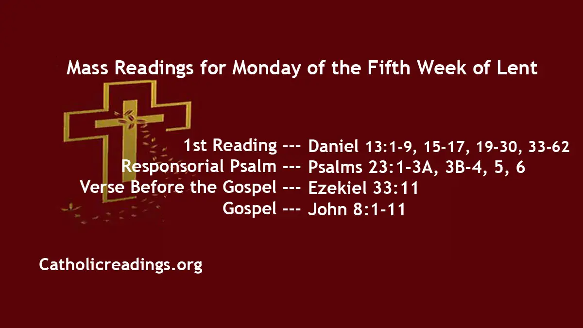 Catholic Readings - March 23 2026, Monday of the Fifth Week of Lent