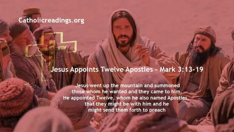 Jesus Appoints Twelve Apostles - Mark 3:13-19 - Bible Verse of the Day