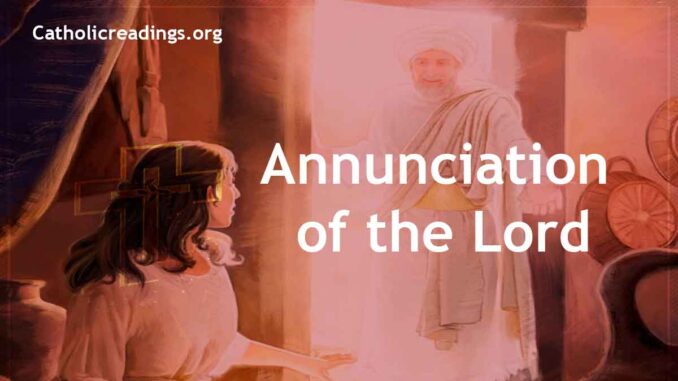 Annunciation of the Lord - Feast Day - March 25 2026