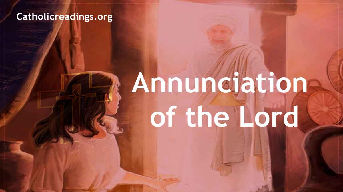 Annunciation of the Lord - Feast Day - March 25 2026