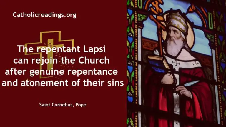 St Cornelius, Pope - Feast Day - September 16 2025 - Saint of the Day