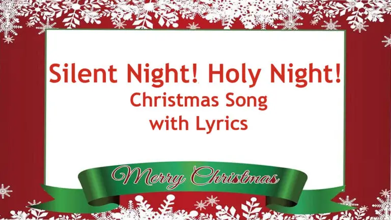 Silent Night! Holy Night! Christmas Song With Lyrics 2024 - Catholic ...