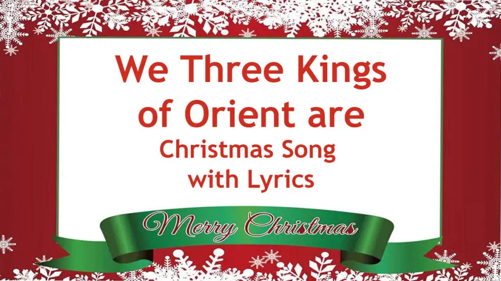 We Three Kings of Orient Are - Christmas Song With Lyrics 2024 ...