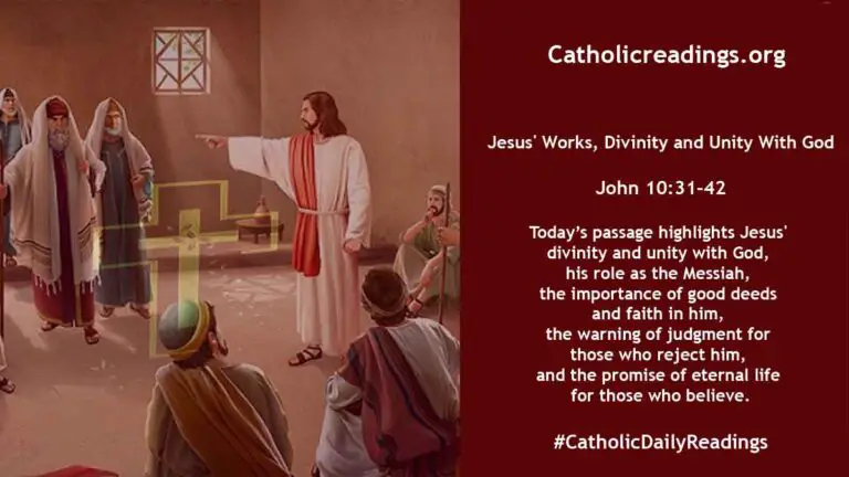 Bible Verse of the Day - Jesus' Works, Divinity and Unity With God