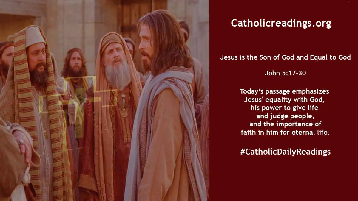 Bible Verse of the Day for March 22 2023 - Jesus is the Son of God and Equal to God - Bible ...