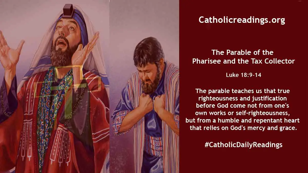 Parable of the Pharisee and the Tax Collector - Luke 18:9-14 - Bible ...