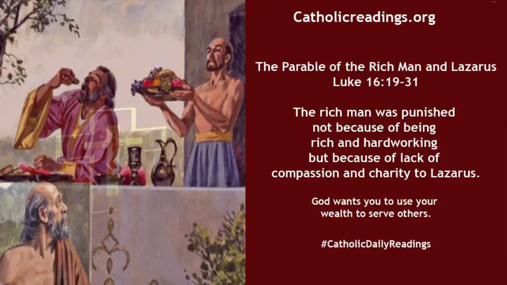 Bible Verse of the Day for March 9 2023 - Be Rich Like Lazarus