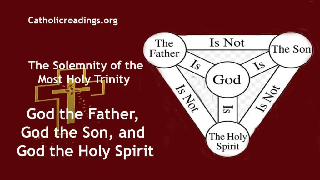 Bible Verse of the Day for June 4 2023 - The Most Holy Trinity - For ...