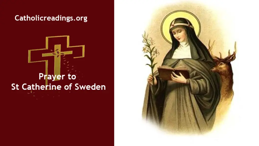 Prayer to St Catherine of Sweden - Catholic Prayers